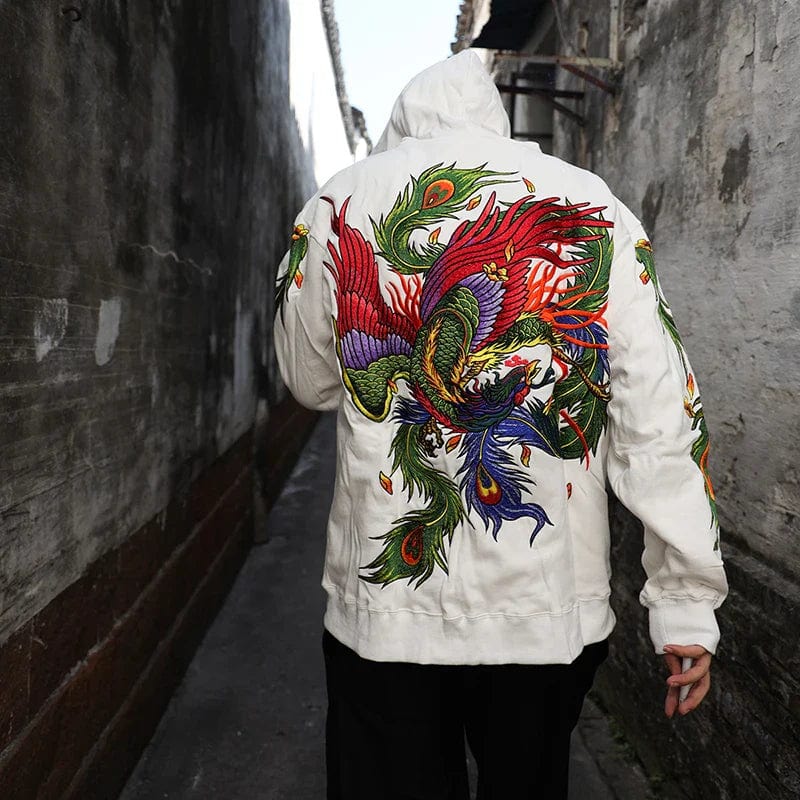 Hyper Premium vibrant phoenix hoodie – High Street Beast