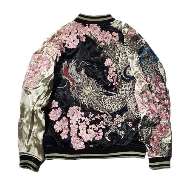 Hyper premium sakura dragon sukajan jacket – High Street Beast