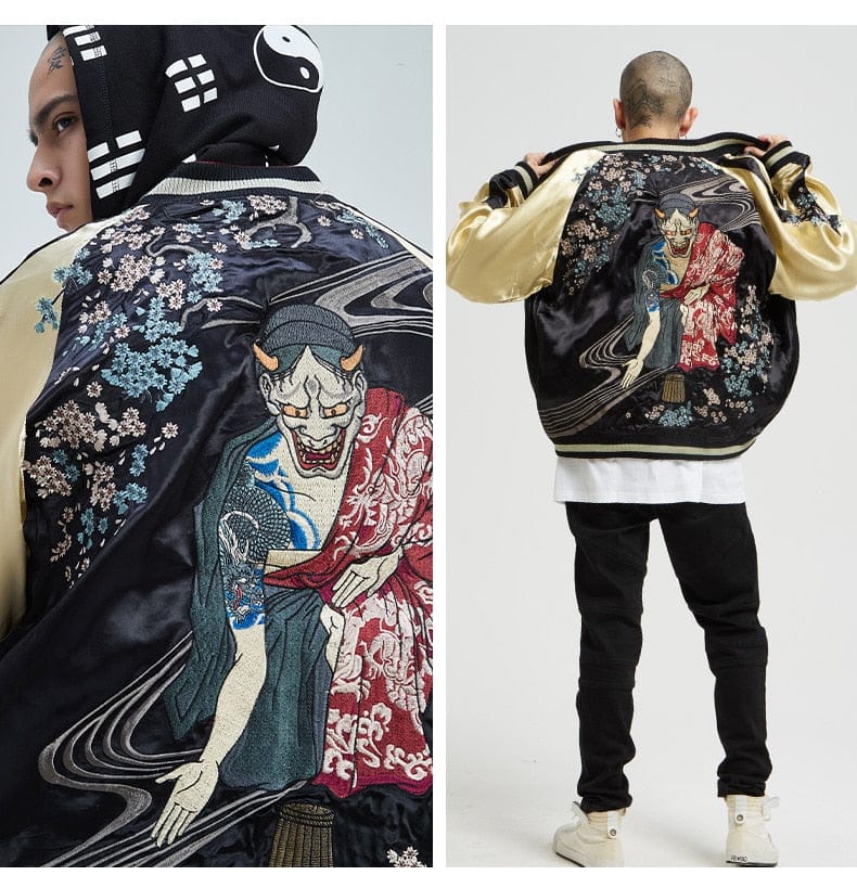 Hyper premium 2 sided dragon oni sukajan jacket – High Street Beast