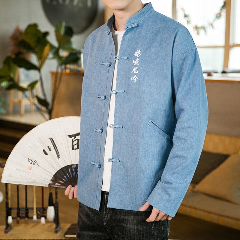 Dragon wave kanji Tang Dynasty jacket – High Street Beast